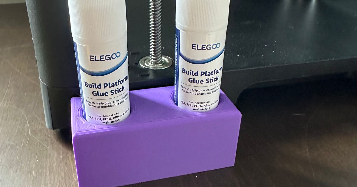 ELEGOO Double Wide Glue-Stick Tray by THE-PRINTER | Download free STL ...