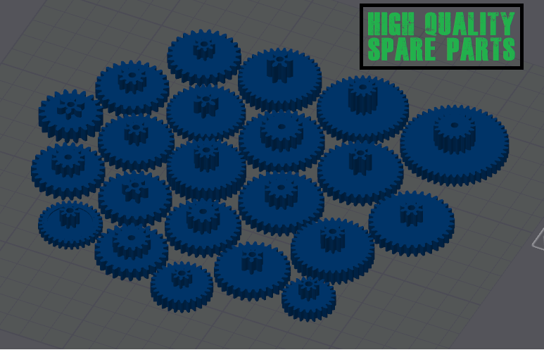 GEARS COLLECTION - SET OF 22 HIGHLY DETAILED REPLACEMENT GEARS by ...