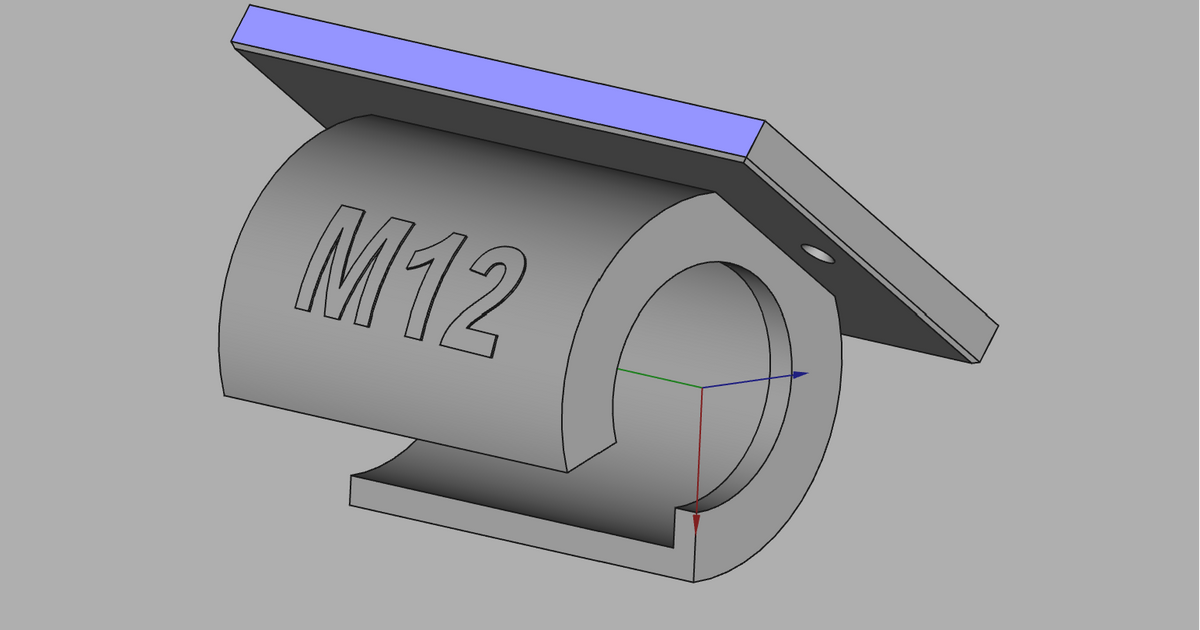 M12 Impact driver tool holder by Audit16 | Download free STL model ...