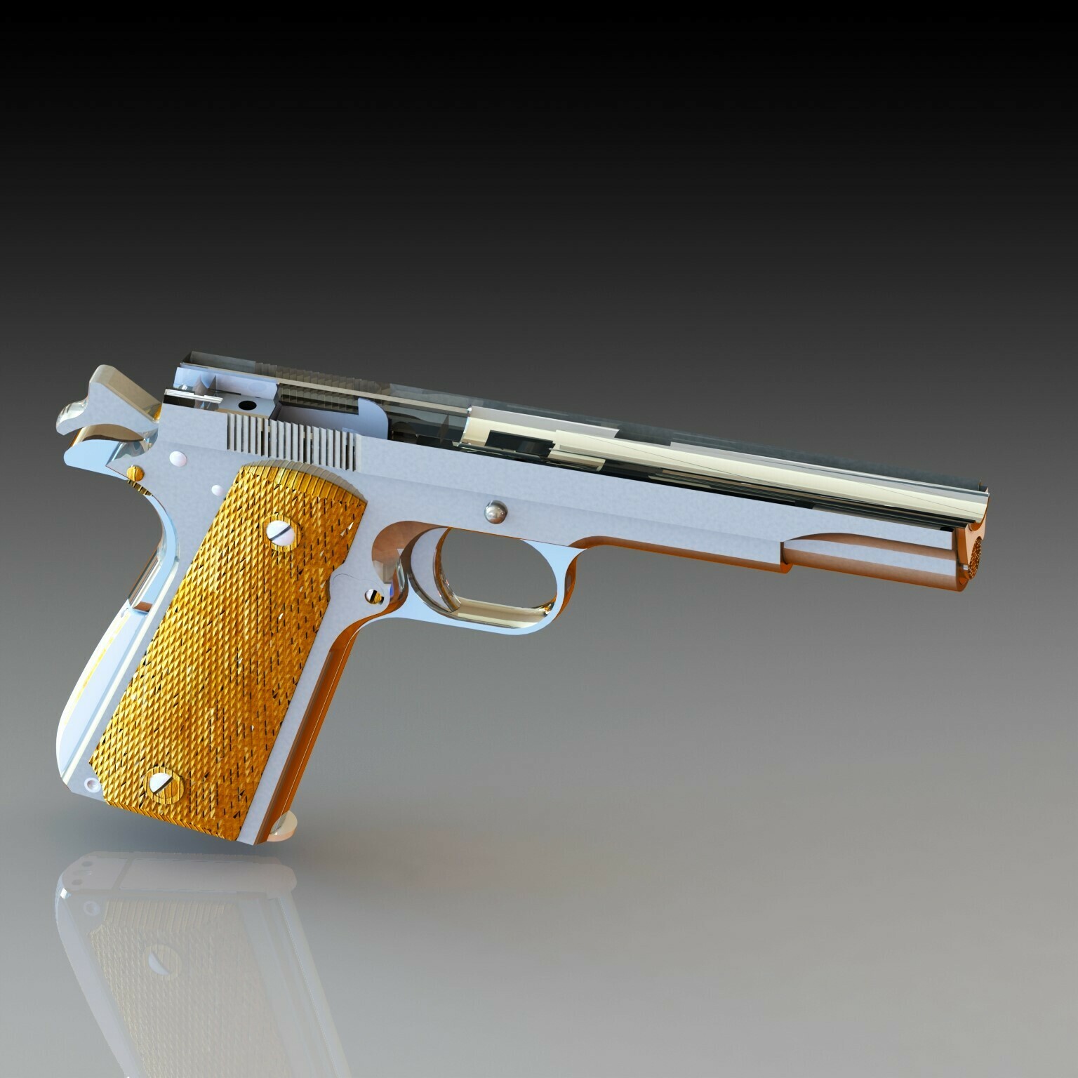 COLT 1911 A1 CAL .45 ACP FRAME by 3dxav | Download free STL model ...