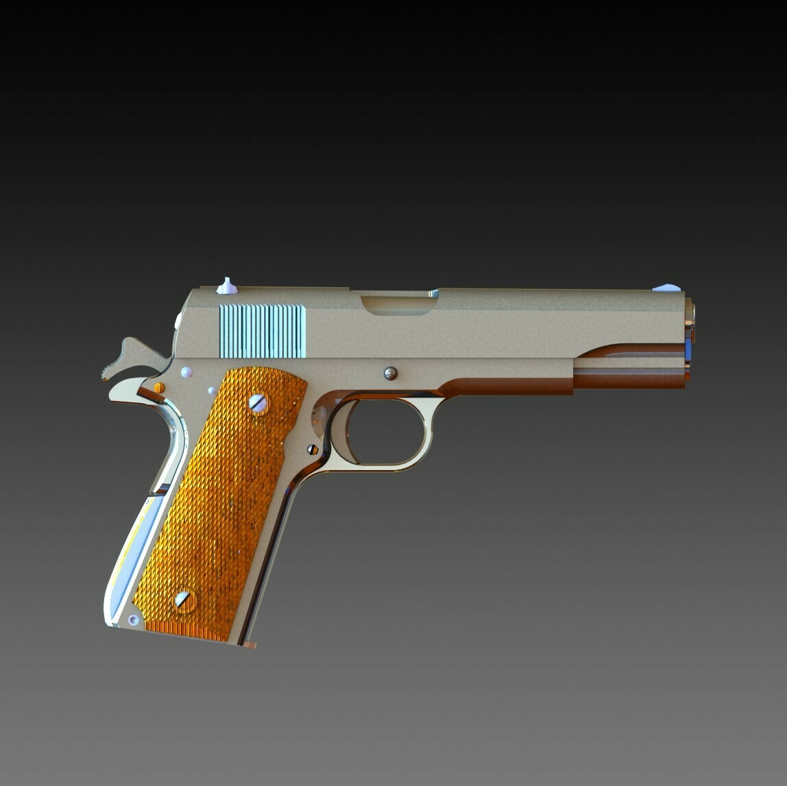 COLT 1911 A1 CAL .45 ACP FRAME by 3dxav | Download free STL model ...