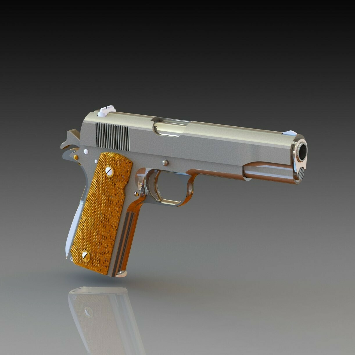 COLT 1911 A1 CAL .45 ACP FRAME by 3dxav | Download free STL model ...