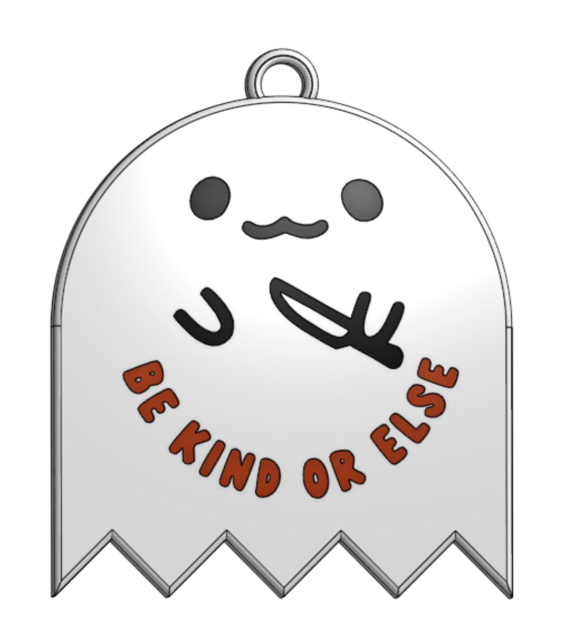 Be kind or else keychain by BeautifulLEDs | Download free STL model ...
