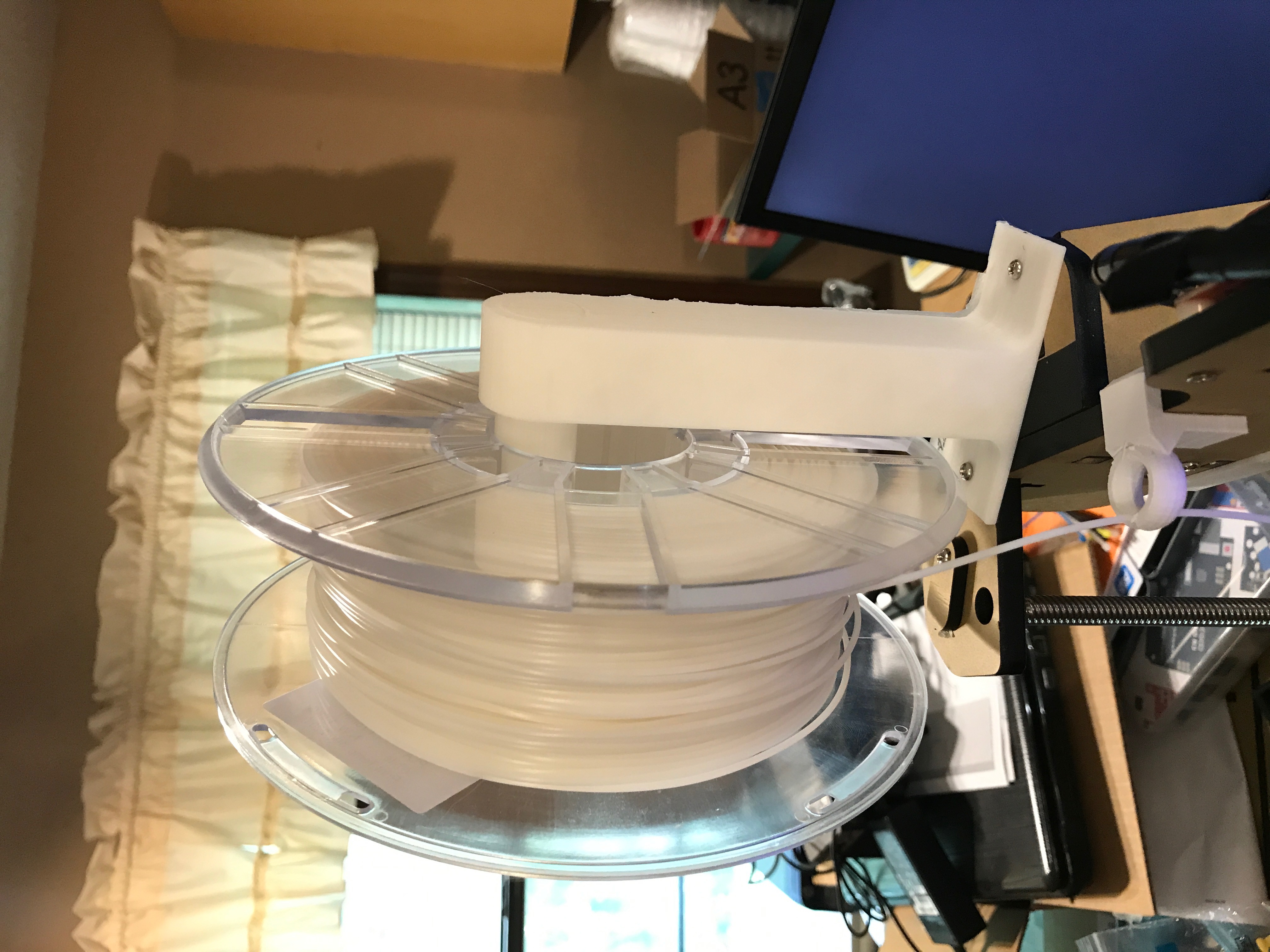 A8 Top Quick change Filament Spool Holder by Bill | Download free STL ...