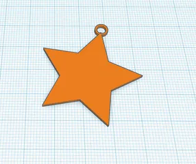 Star keychain by TheLegendaryE | Download free STL model | Printables.com