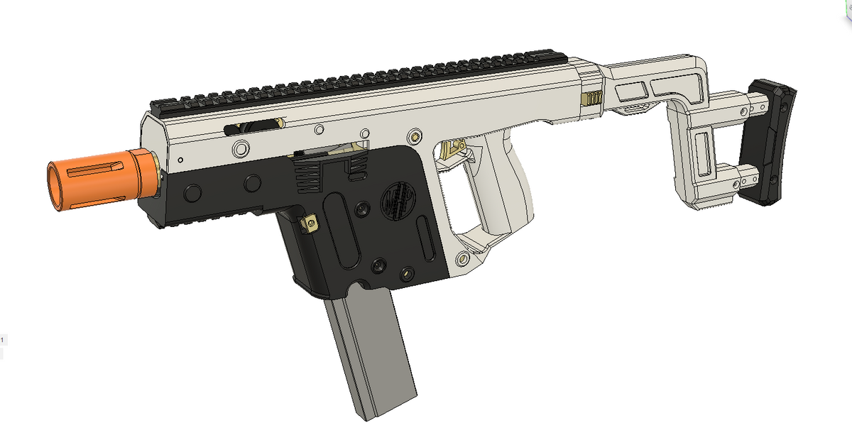 Nerf Kriss Vector by MHP by jcl333 | Download free STL model ...