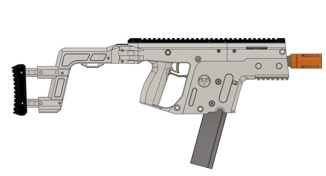 Nerf Kriss Vector by MHP V2 by jcl333 | Download free STL model | Printables.com