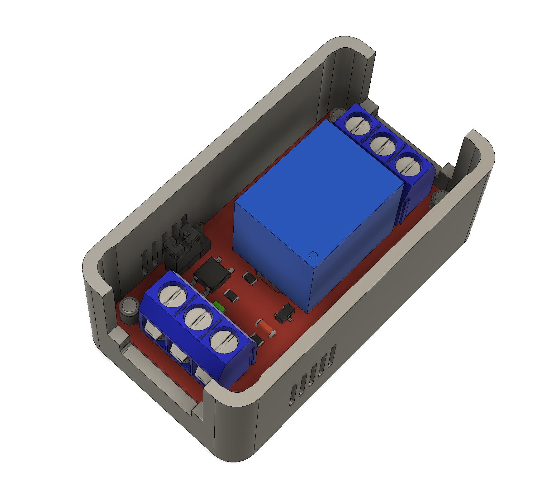 Minimalist +/- Tool-less Relay Module Box by bernard.m | Download free ...