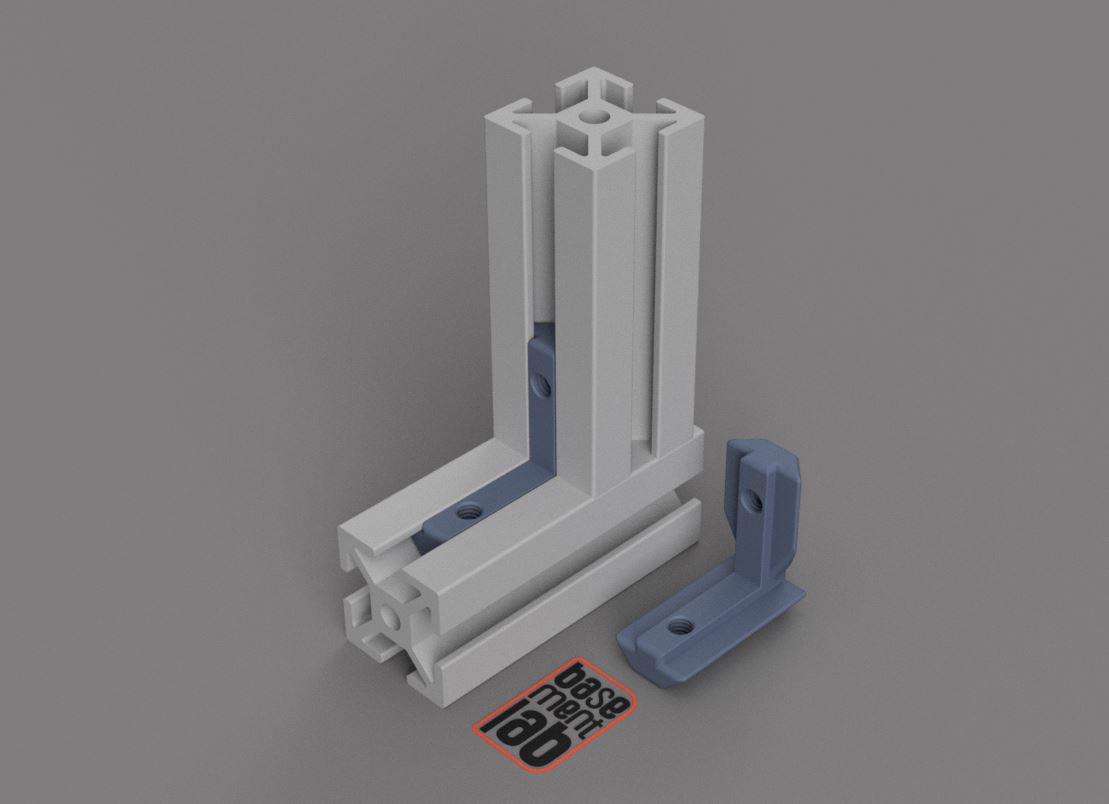 2020 T-Slot L Connector Hidden Mount M4 Thread Alu_Profile by ...