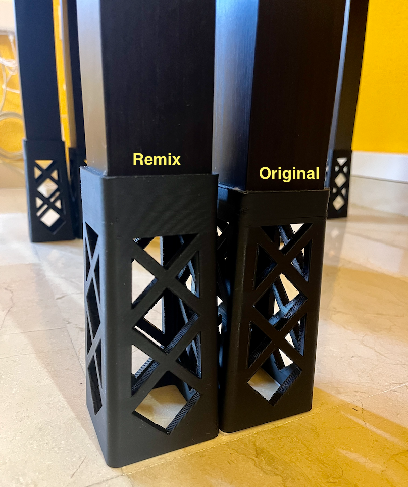 Remix of 5" IKEA lack table risers by JV Lobo | Download free STL model ...