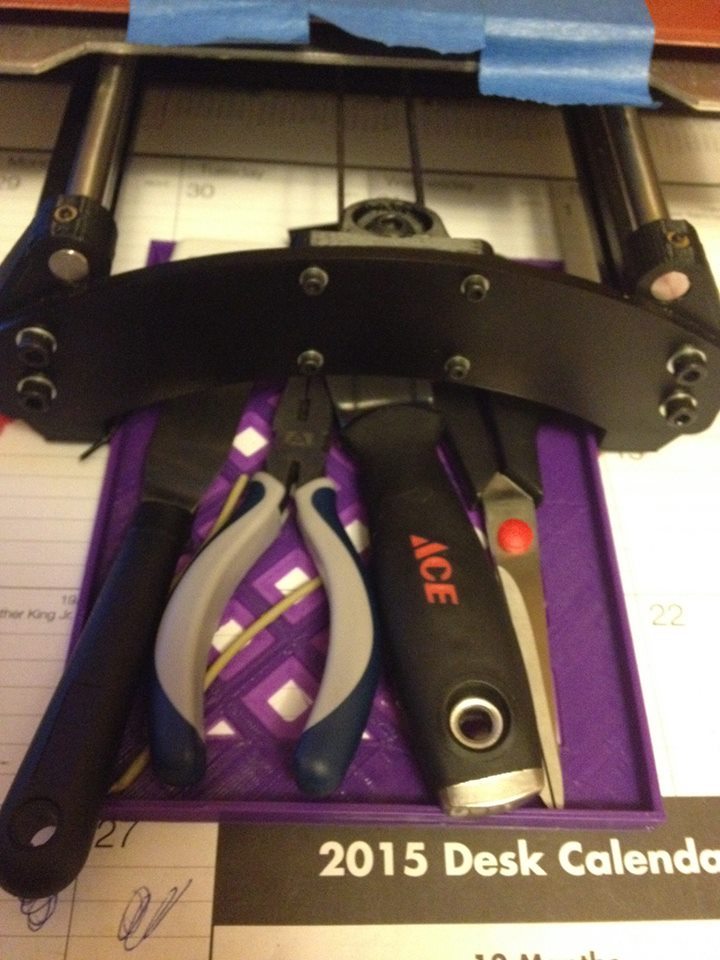 Lulzbot Taz 5 y-arm Tool Tray by 3D-PT | Download free STL model ...