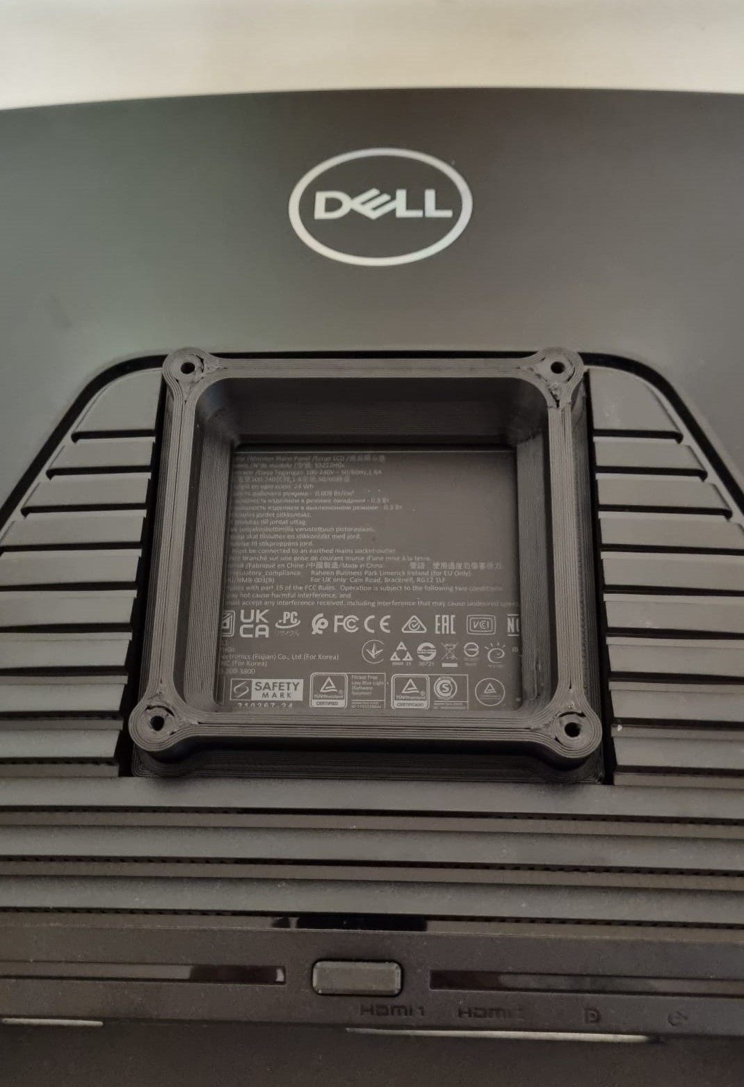 Dell S3222HG 100x100 VESA Mount Spacer 24mmH by PFu | Download free STL ...