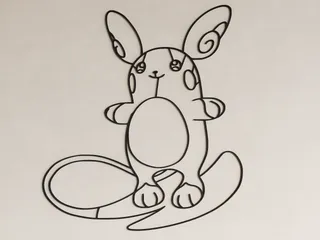 alolan raichu coloring pages