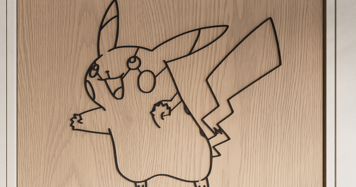 Pikachu Wall Art by Gelo | Download free STL model | Printables.com