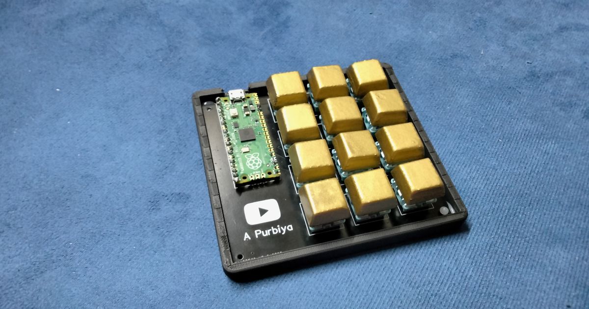 Macro Keyboard | Keycaps + Case by Arnav Purbiya | Download free STL ...