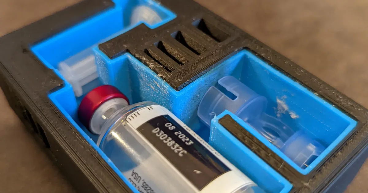 Medtronic Pump / Insulin Organizer by motocoder | Download free STL ...