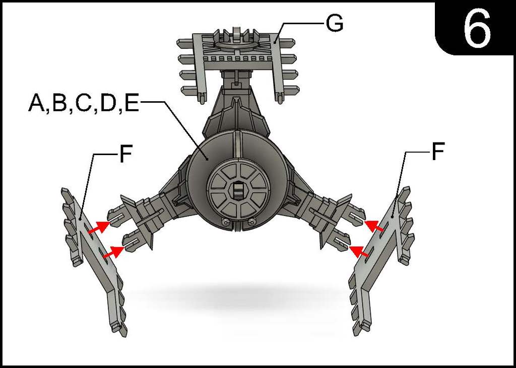 Tie Fighter Defender Kit Card by fixumdude | Download free STL model ...