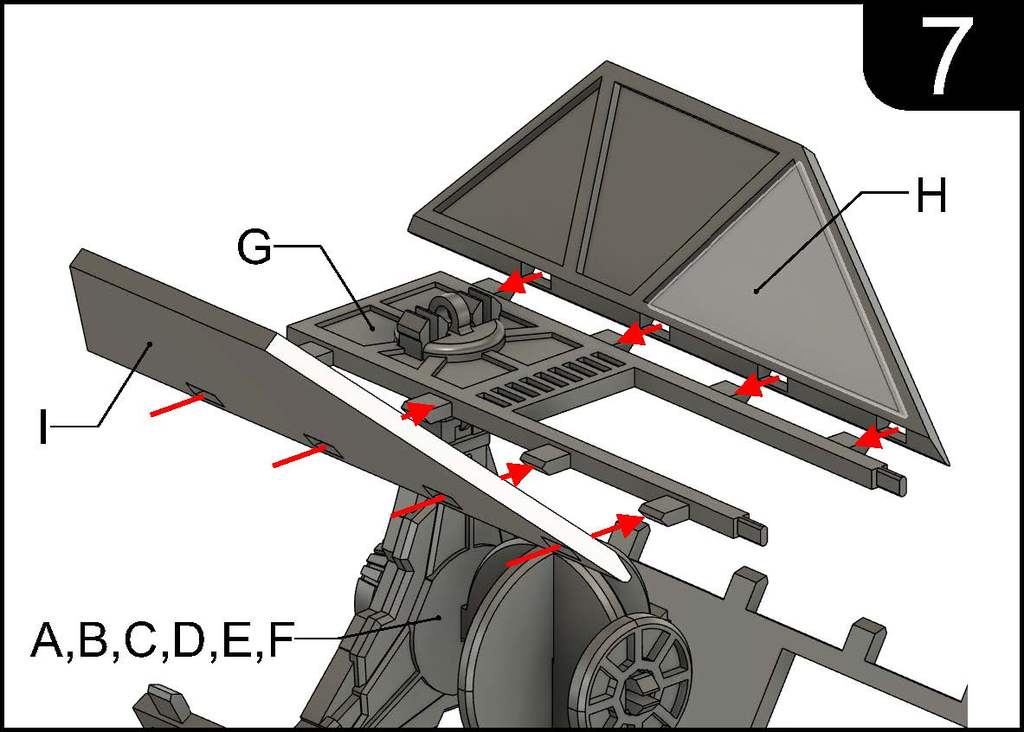 Tie Fighter Defender Kit Card by fixumdude | Download free STL model ...