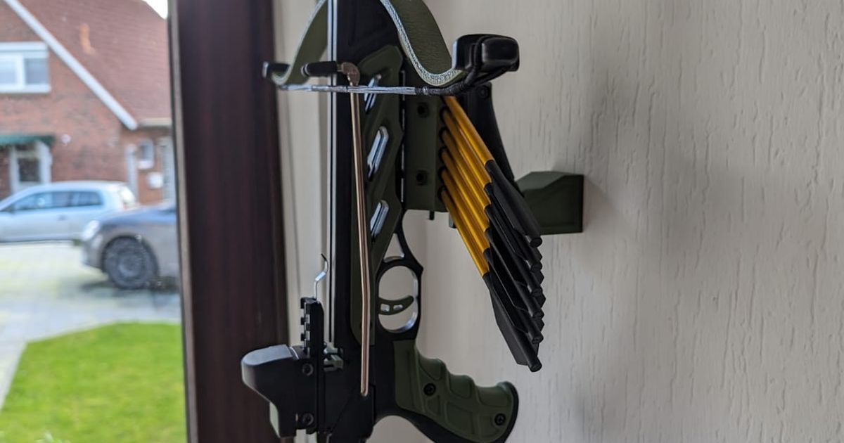 SKORPION PXB 100 (Alligator style) Crossbow wall mount with hidden ...