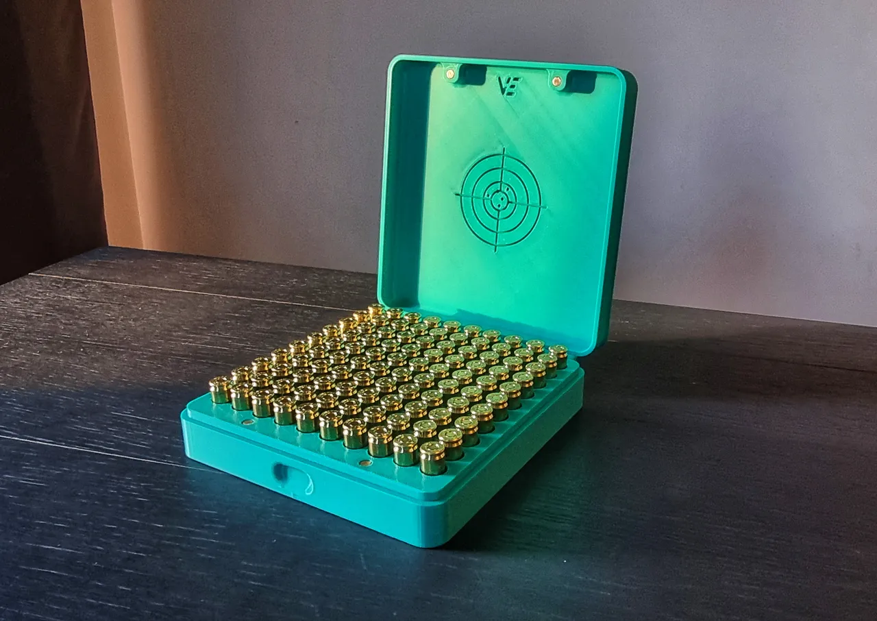 9mm Ammo Box 100 compact by Veracon | Download free STL model ...