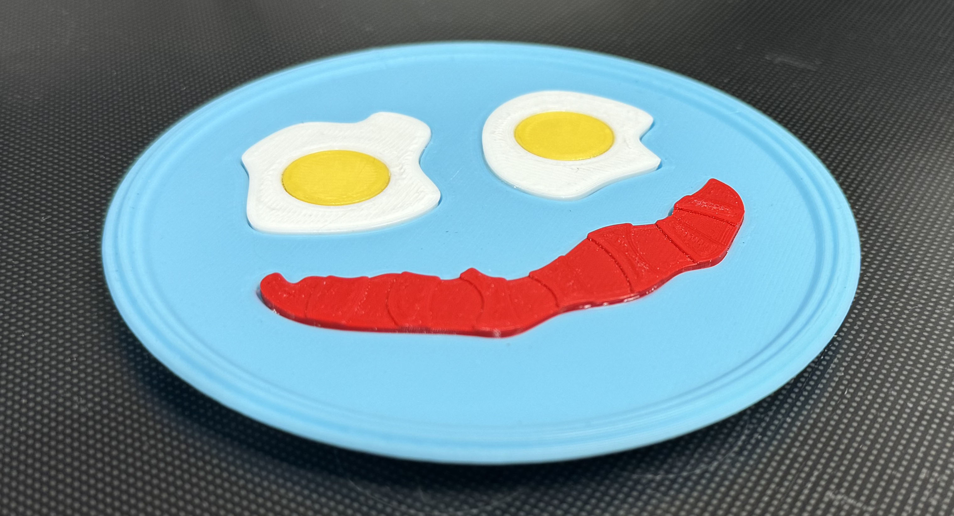 Smiley Face Breakfast Coaster by Grossmiller | Download free STL model ...