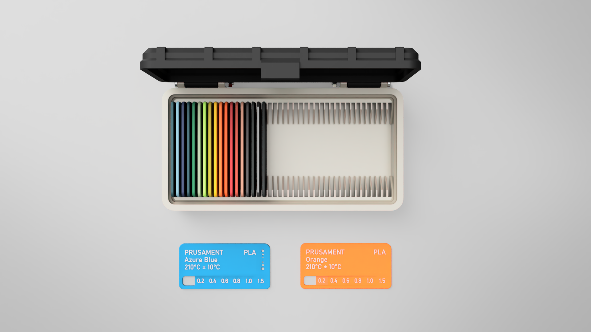 Filament Samples / Swatch with Box by SheepMe! | Download free STL ...