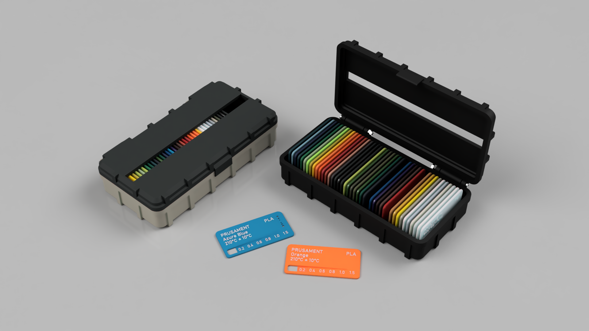 Filament Samples / Swatch with Box by SheepMe! | Download free STL ...