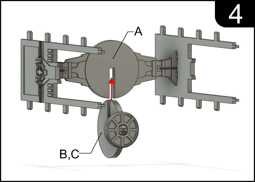 Tie Fighter Interceptor Kit Card by fixumdude | Download free STL model ... Tie Fighter Interceptor Kit Card by fixumdude | Download free STL model ...