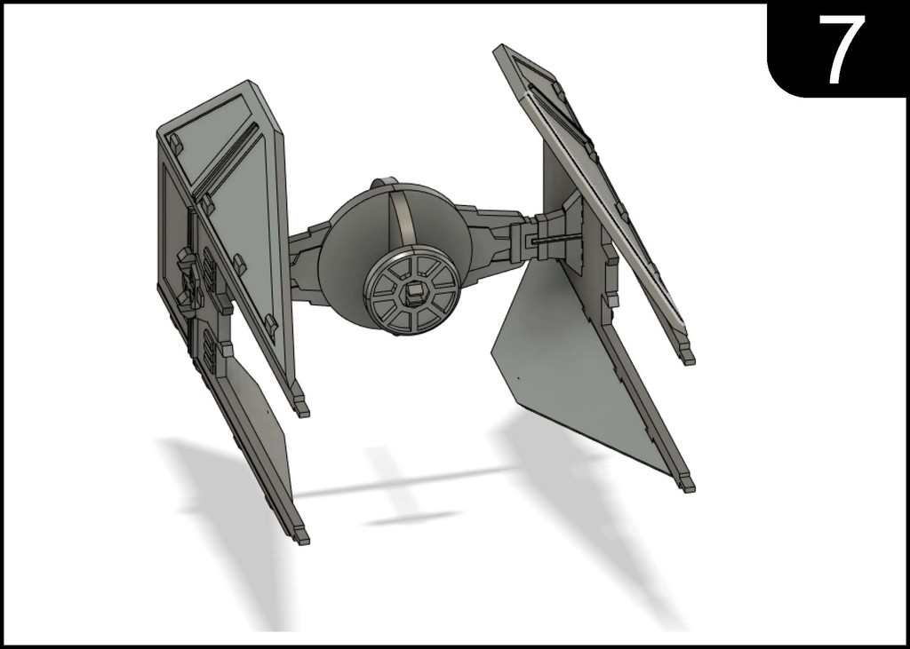 Tie Fighter Interceptor Kit Card by fixumdude | Download free STL model ... Tie Fighter Interceptor Kit Card by fixumdude | Download free STL model ...