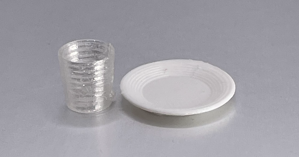 Mini Model Plate and Cup by PatricktheBiosteamist | Download free STL ...