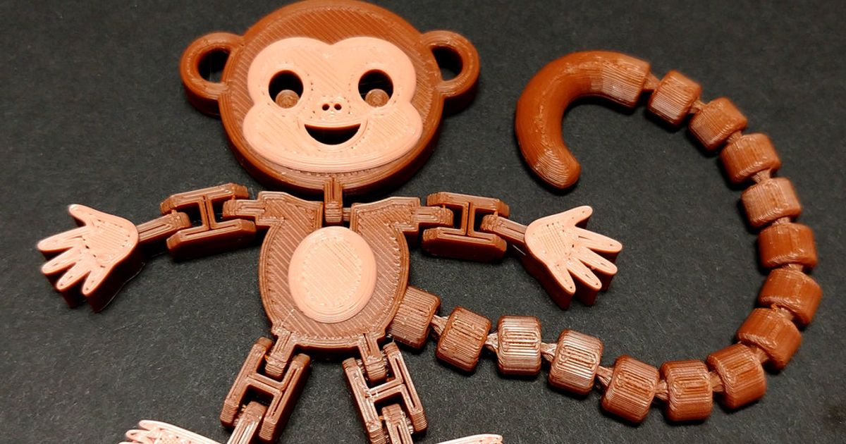 Flexi Articulated Monkey (with updated tail) par fixumdude ...