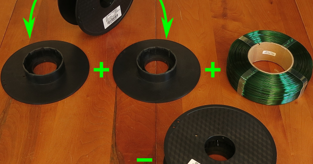 Reusing empty spools with Esun refillament by Tifn | Download free STL ...