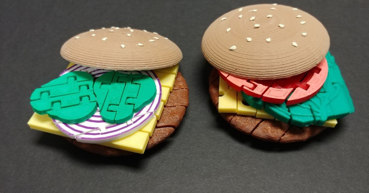 Flexi Burger by fixumdude | Download free STL model | Printables.com