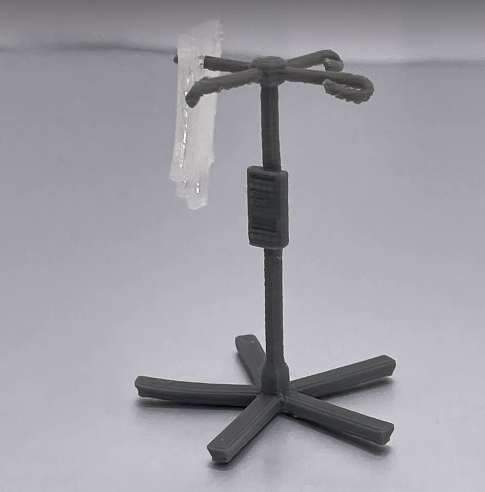 Mini IV Pole and IV Bag by PatricktheBiosteamist | Download free STL ...