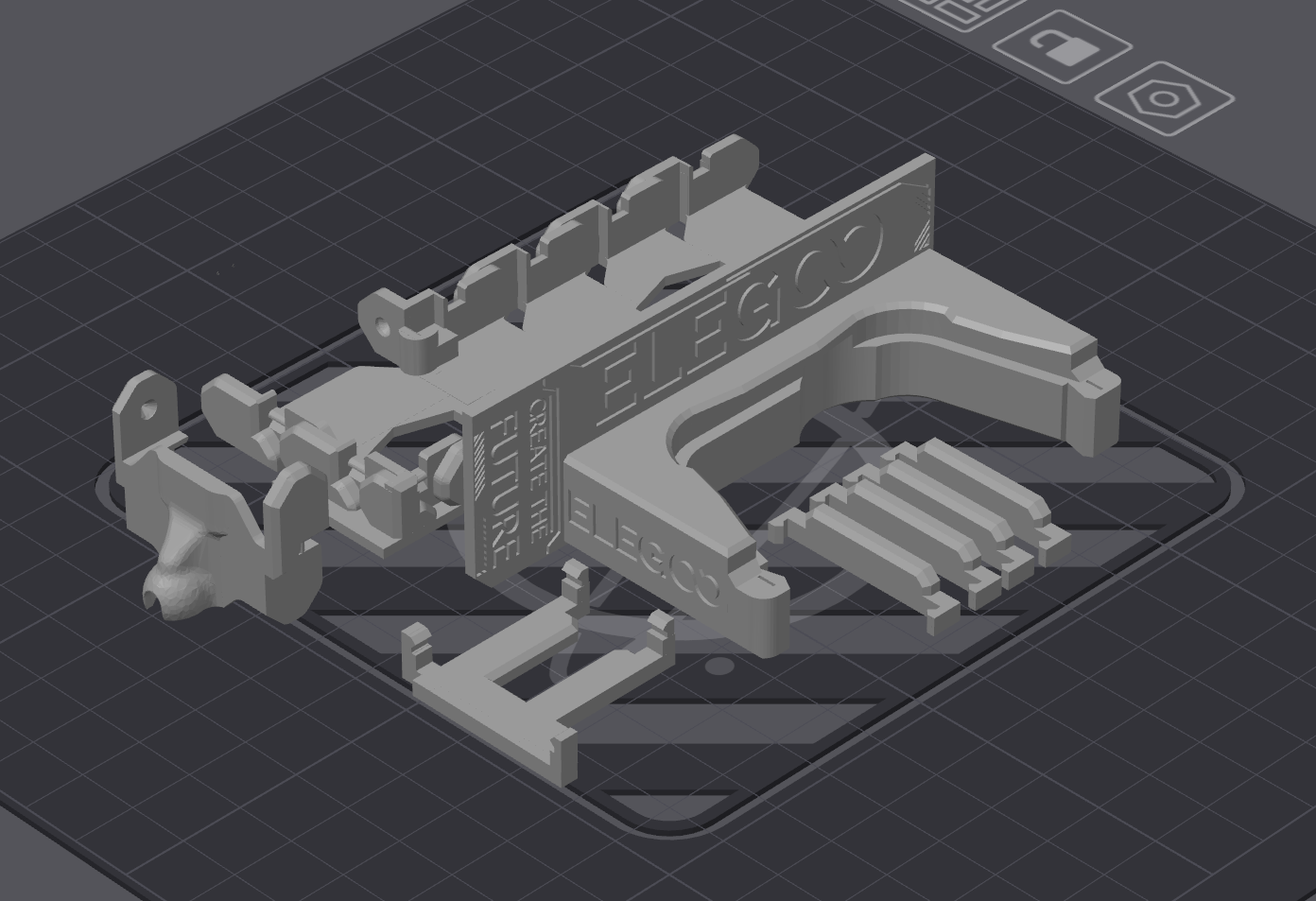 [Elegoo Neptune 4/4PRO] Cable Chain Z mount - no glue - for extruder ...