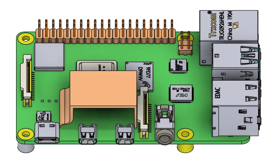 RPI 4 4010 blower fan case by Ciprian Pasca | Download free STL model ...
