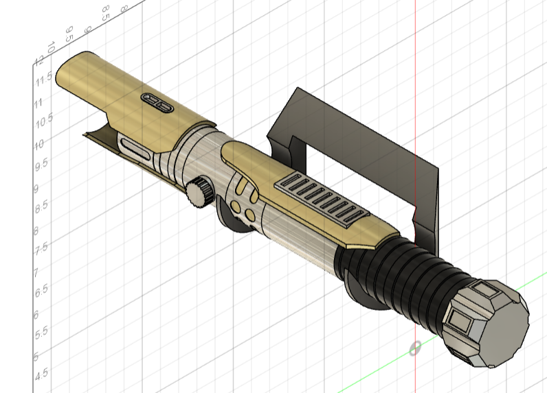 lightsaber wall mount by 3D E | Download free STL model | Printables.com