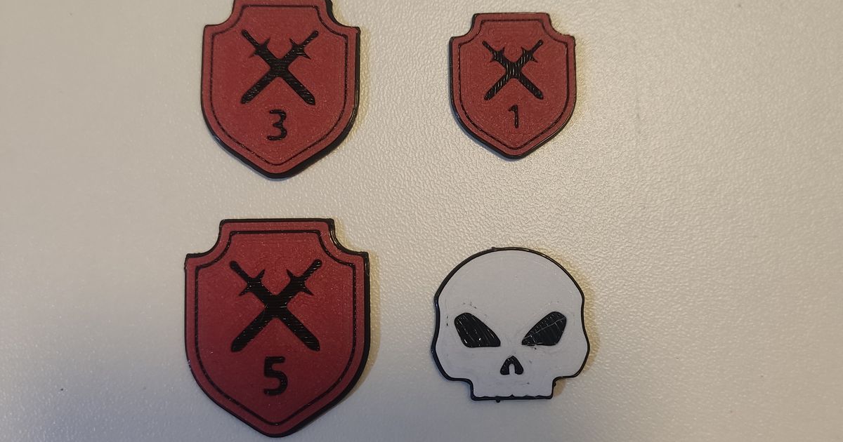 7 Wonders Battle Tokens by Lucas Ribeiro | Download free STL model ...