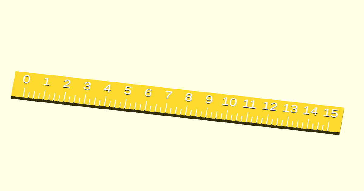 15cm ruler with conventional 2.5mm divisions by Bike Cyclist | Download ...