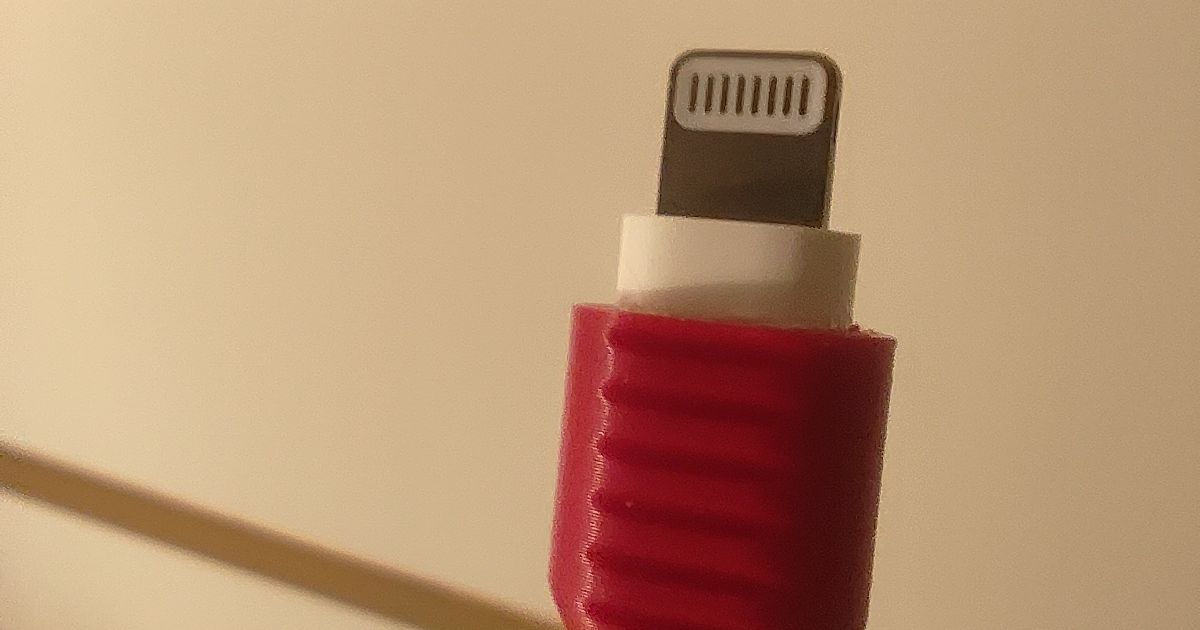 Apple Lightning to USB C cable protector with extra grip by David ...