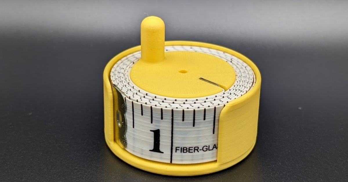 Soft Tape Measure Spool - Print in Place by Scott711 | Download free ...