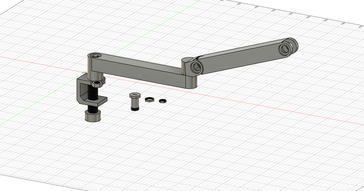 Low profile Mic Arm by NicolasB | Download free STL model | Printables.com