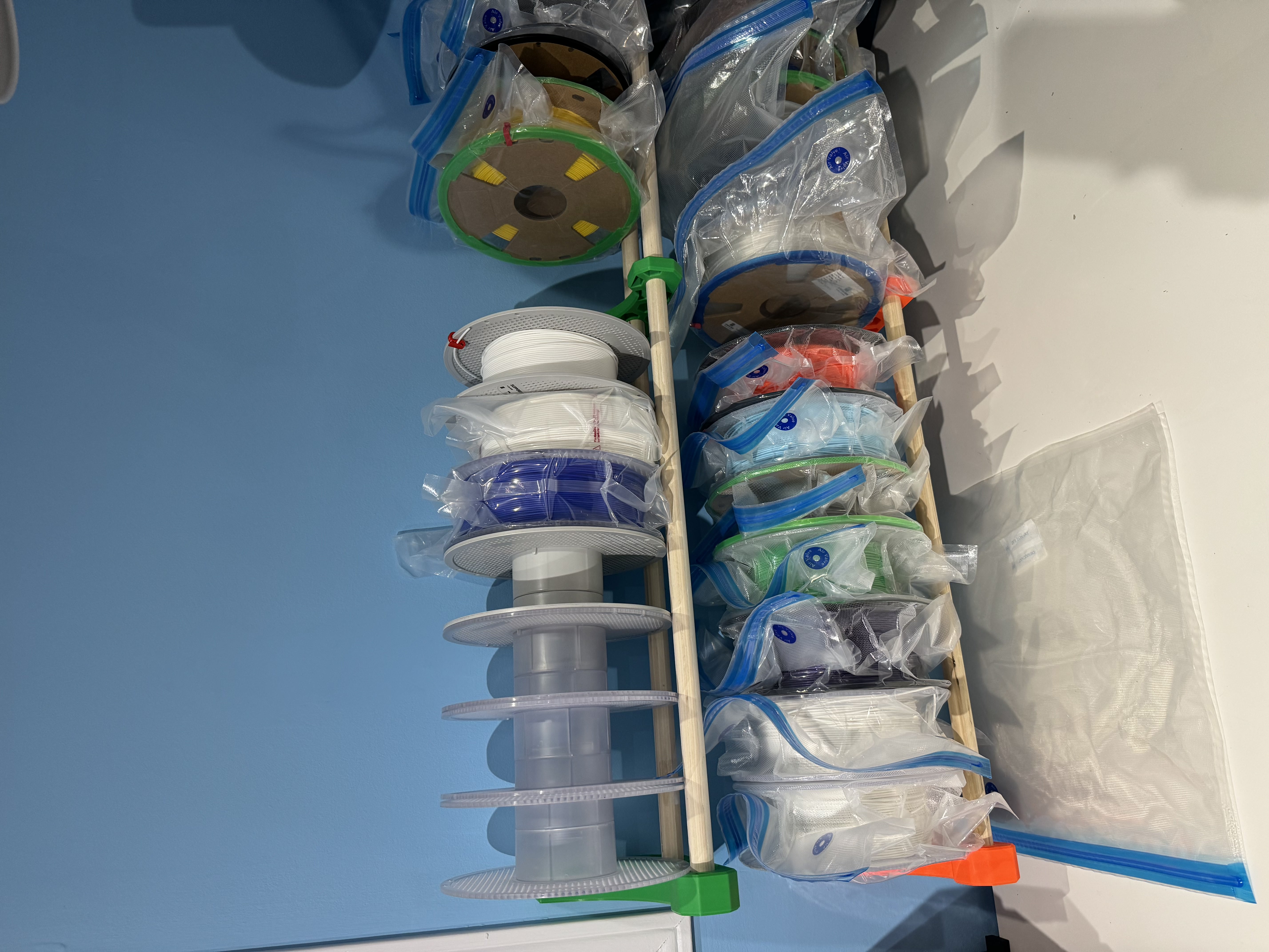 Filament Wall Rack with Spool Holder by Alex T | Download free STL ...