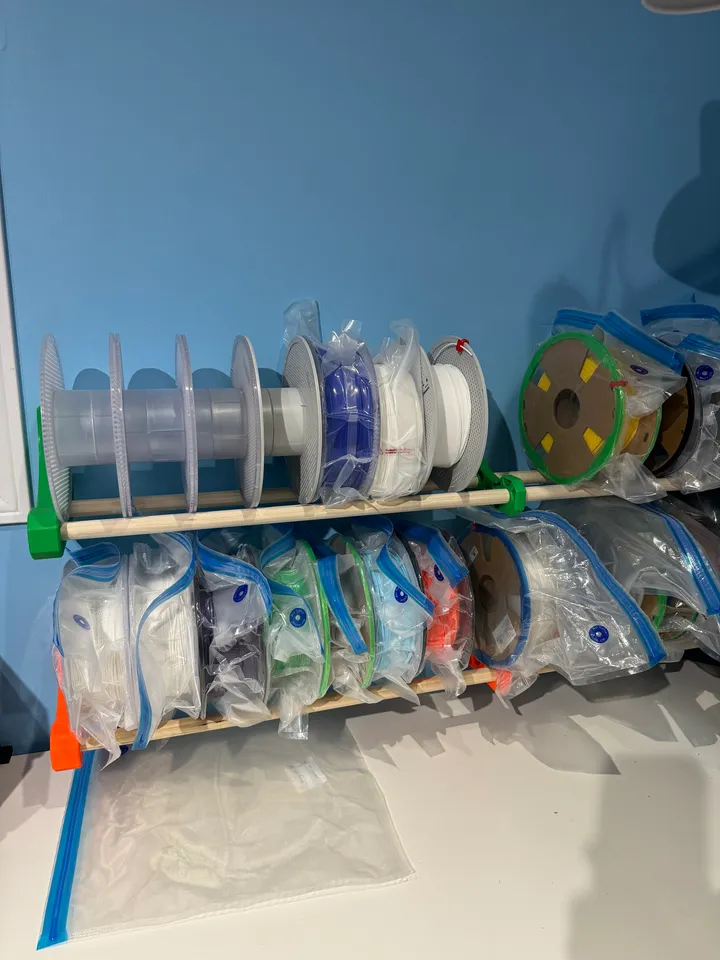 Filament Wall Rack with Spool Holder by Alex T | Download free STL ...