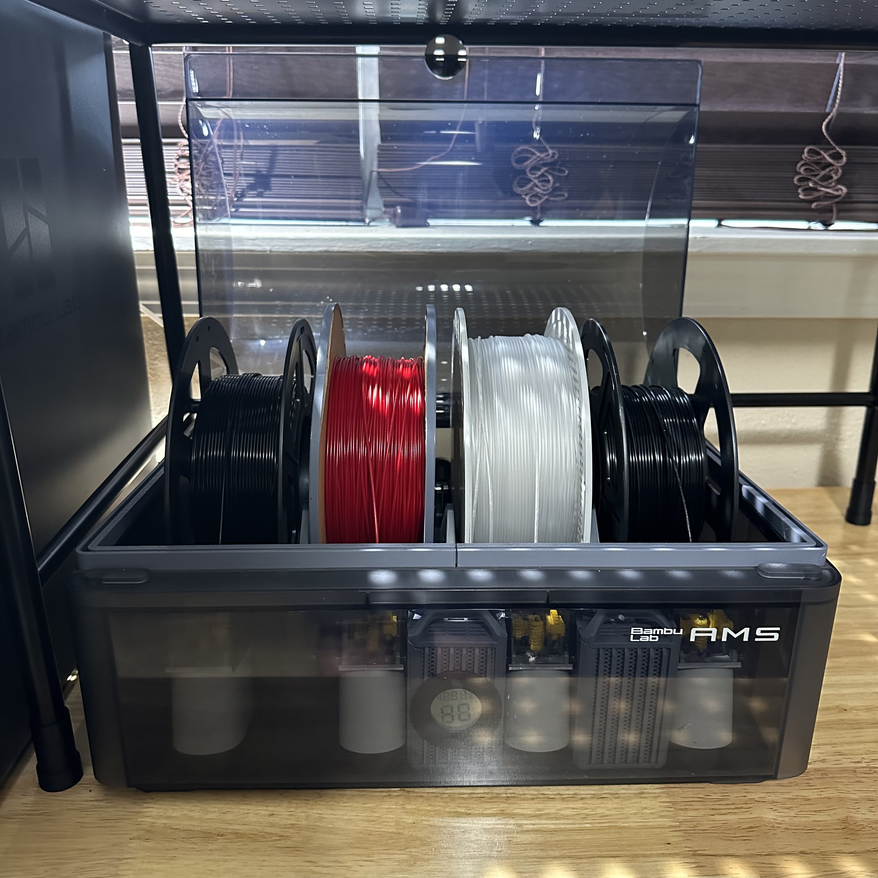 Bambu AMS Shelf - Extended Feet by Deltree3D | Download free STL model ...