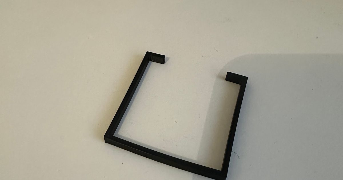 Low profile mic arm cable clip by NicolasB | Download free STL model ...