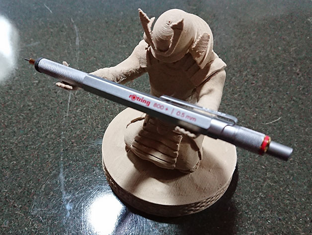 Samurai pen servant by MatsErik | Download free STL model | Printables.com