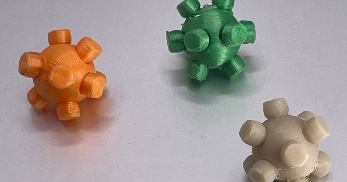 Simple Covid Virus by PatricktheBiosteamist | Download free STL model ...