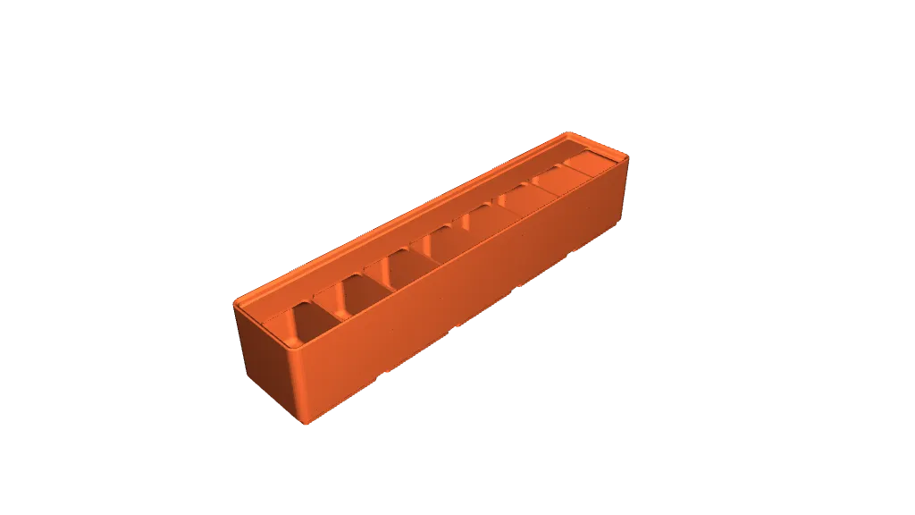 Spacesaving Gridfinity 5(8)x1 container for M4 and M5 screws, nuts, washers and locks by ...