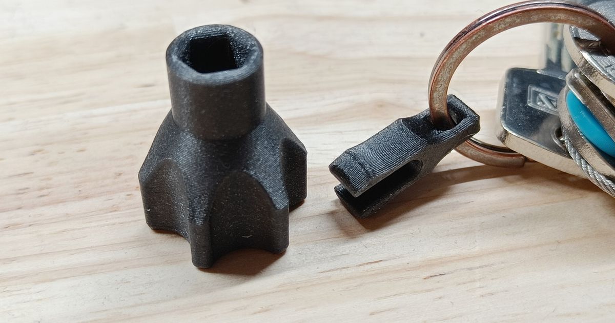 Keychain Detachable Prop Tool Hex Driver by Krhom | Download free STL ...